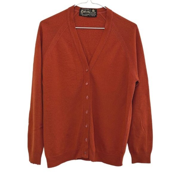 Dalkeith | Sweaters | Vintage Dalkeith 0 Merino Wool Cardigan Rusty ...
